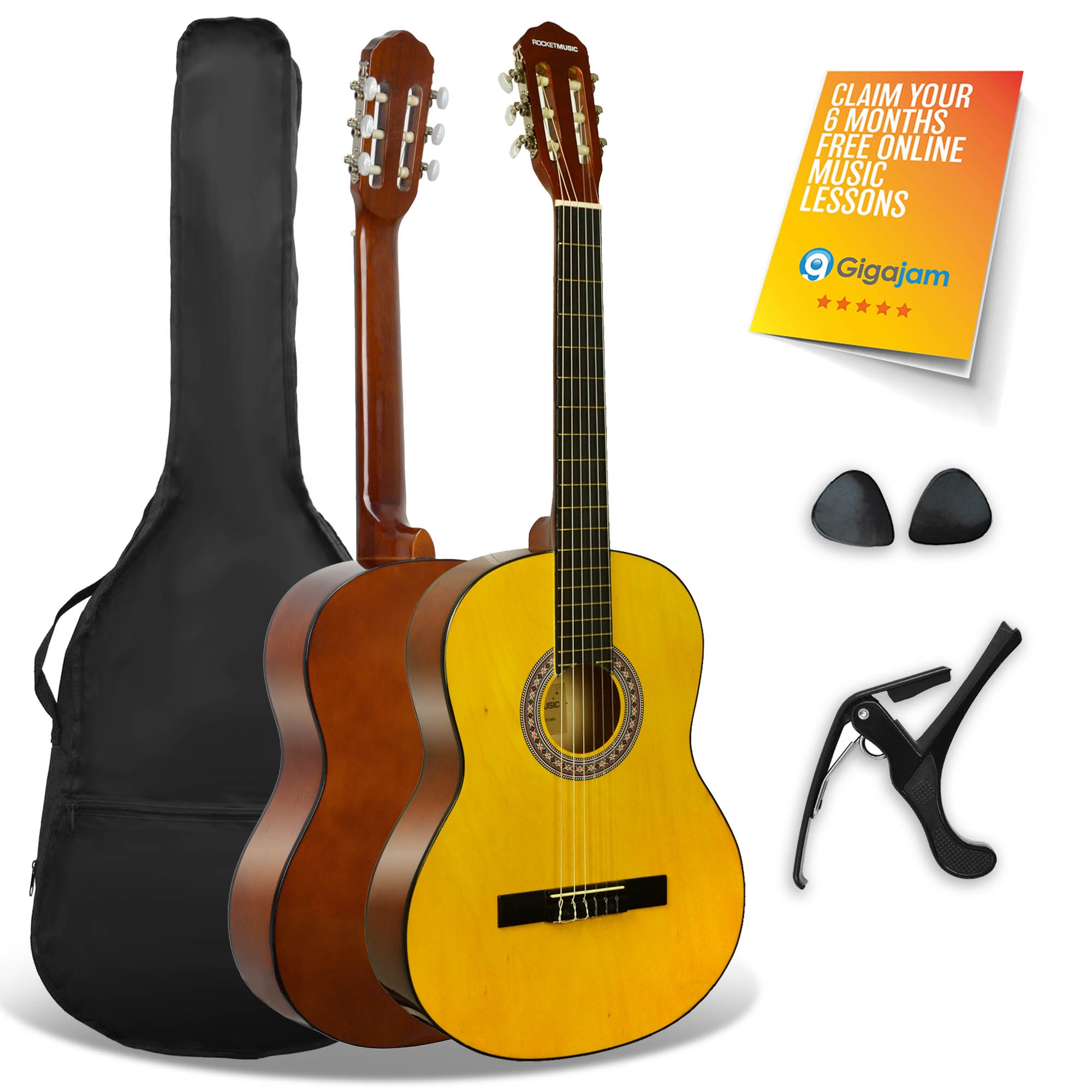 XF Full Size Classical Guitar Starter Pack
